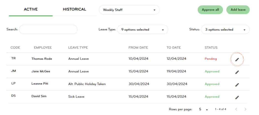 Smartly | Managing your team's leave with Work Hub